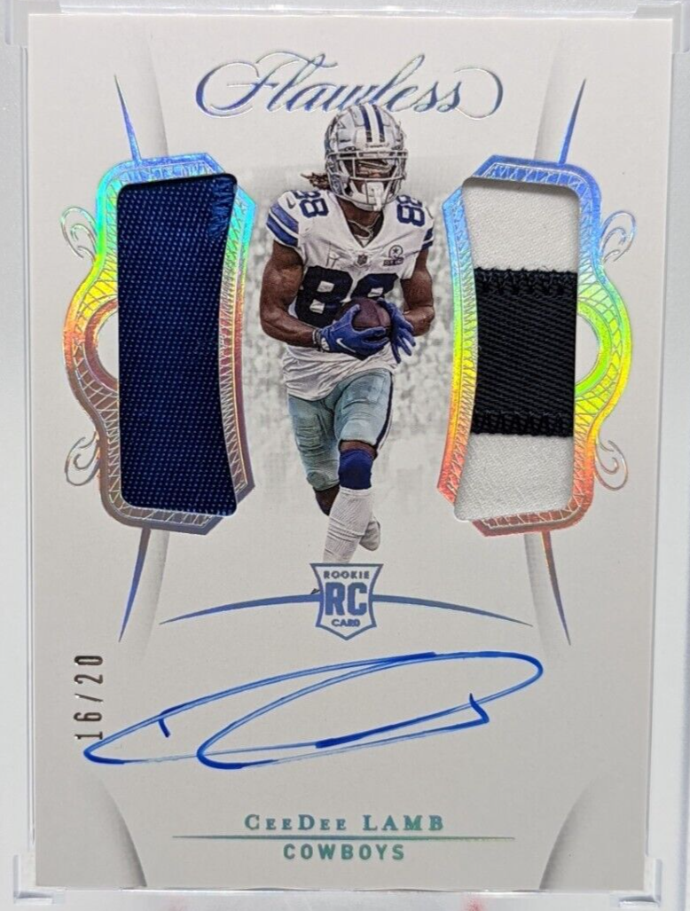 2020 Panini Flawless - Rookie Dual Patch Autographs Silver #RDPA-CD ...