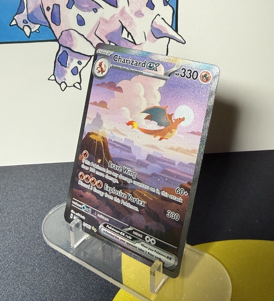 Pokémon TCG Charizard EX Scarlet & Violet 151 Card Sir 199/165 | eBay