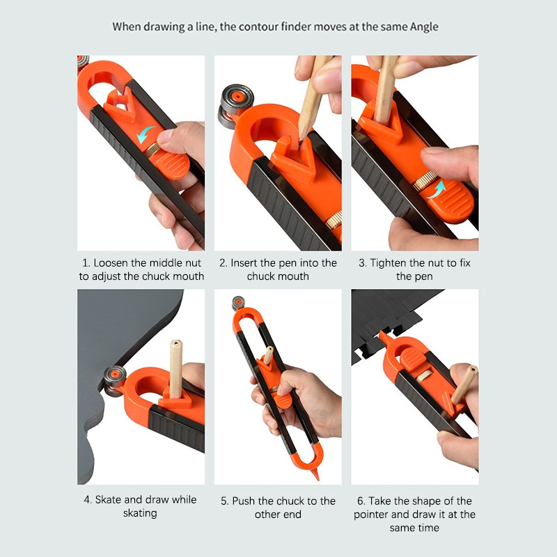 Irregular Contour Gauge Contour Scribing Ruler Takedown Gauge Takedown ...