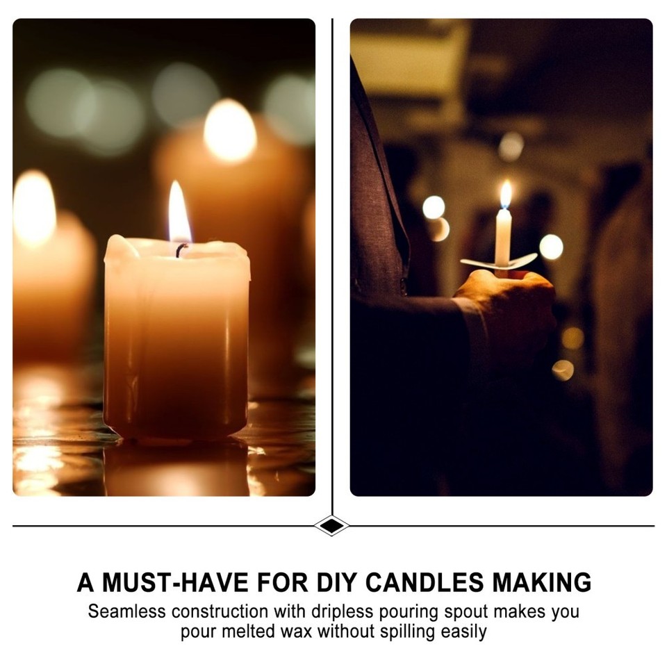 Wax Melter for Candle Making Stainless Steel Pouring Pitcher Containers ...