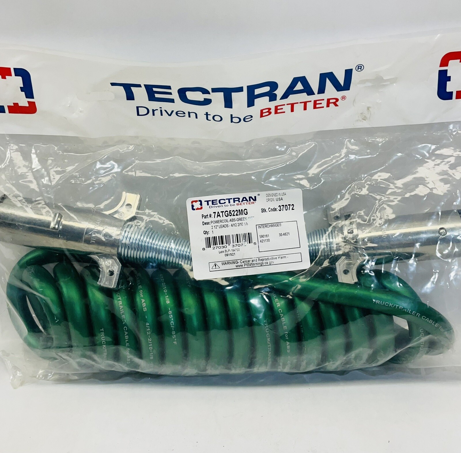TECTRAN 7ATG522MG POWERCOIL-ABS-GREEN 15FT | eBay