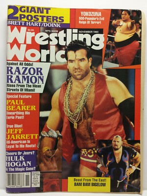 Wrestling World Magazine Back Issue November 1993 Razor Ramon Yokozuna ...