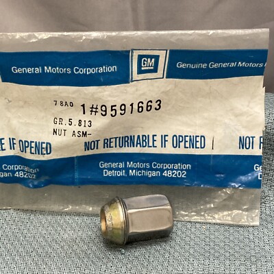 NEW GENUINE GM 9591663 WHEEL LUG NUT GR 5.813 | eBay
