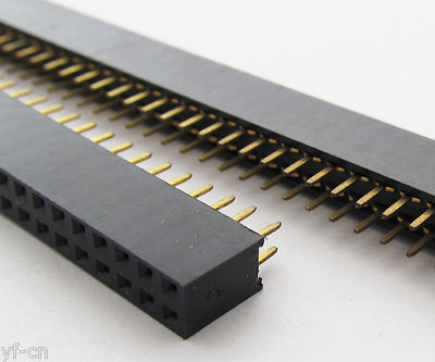 10x Double Row 2x 40pin Female 2.54mm Pitch Flat PCB Panel Breakable ...