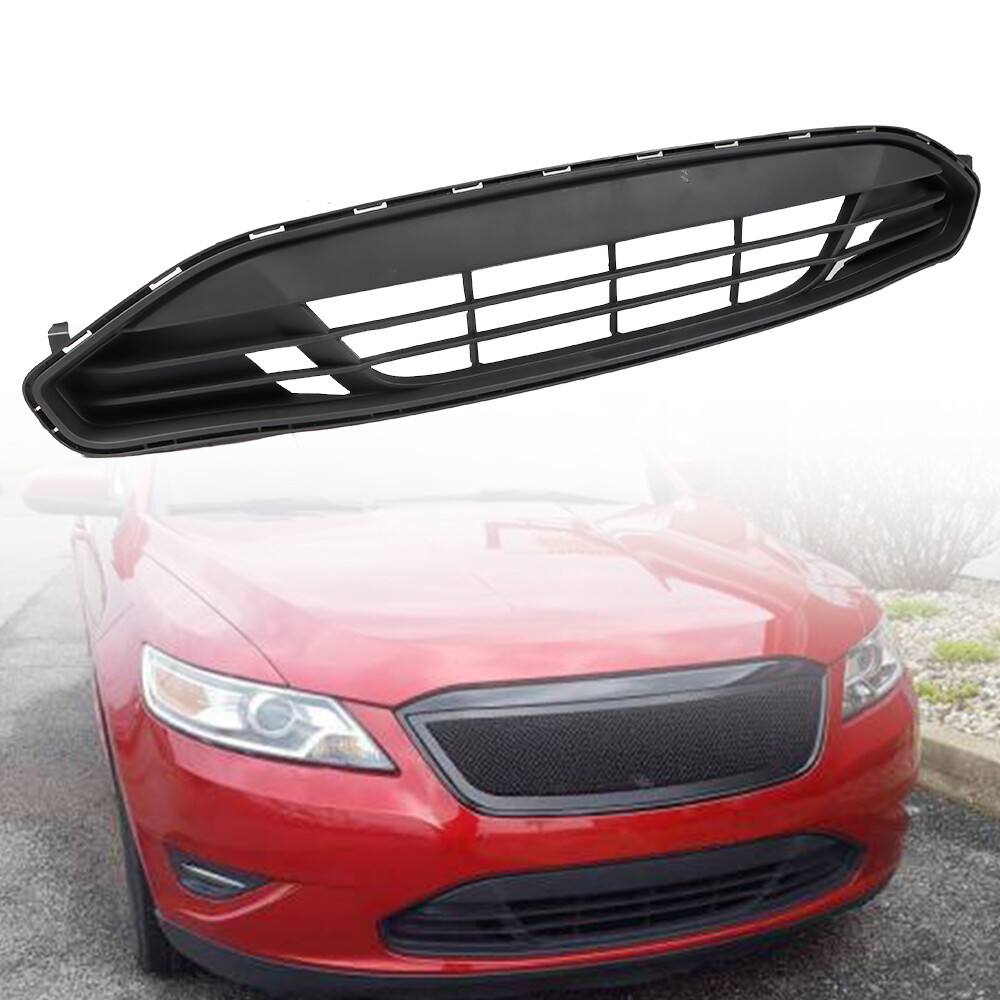 Grille Bumper Set For 2010 2011 2012 Ford Taurus Lower Black Mesh ...