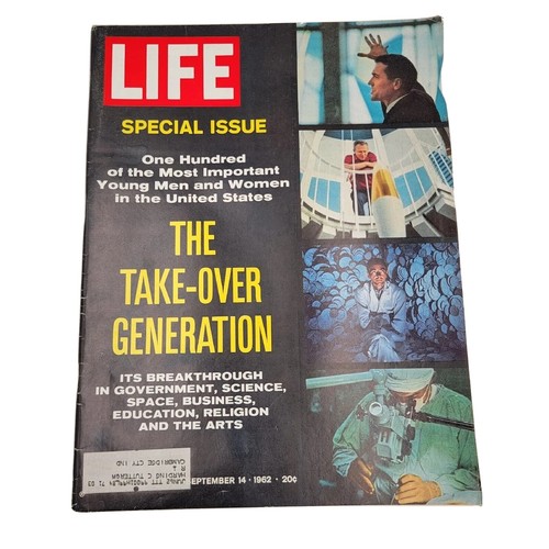 1962 SEPTEMBER 14 LIFE MAGAZINE - THE TAKEOVER GENERATION SPECIAL ISSUE | eBay