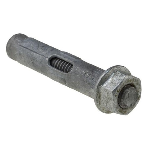 Qty 10 Hex Sleeve Anchor 12mm x 100mm Galvanised M10 Thread Concrete ...