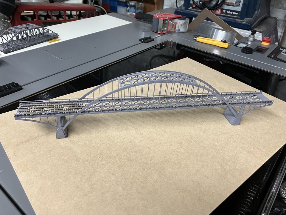 19” Super Span Z Scale Suspension Bridge Double Track Laser Cut Kit For ...