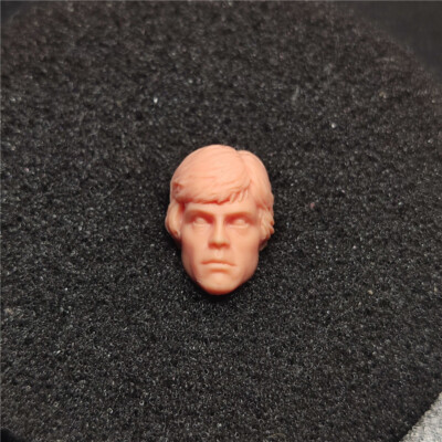 Blank 1/24 Scale Star Wars Luke Head Sculpt Unpainted Fit 2.5" Figure ...