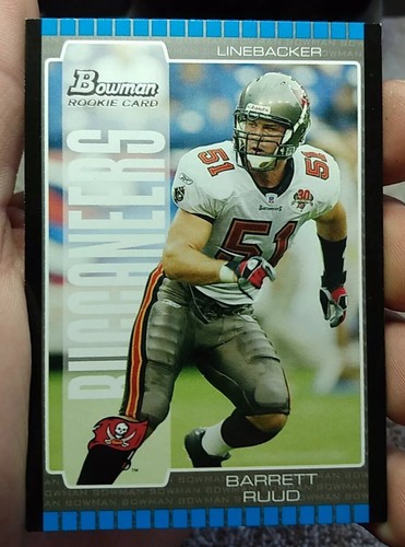 2005 Bowman Football Card #176 Barrett Ruud Rookie Tampa Bay Buccaneers ...