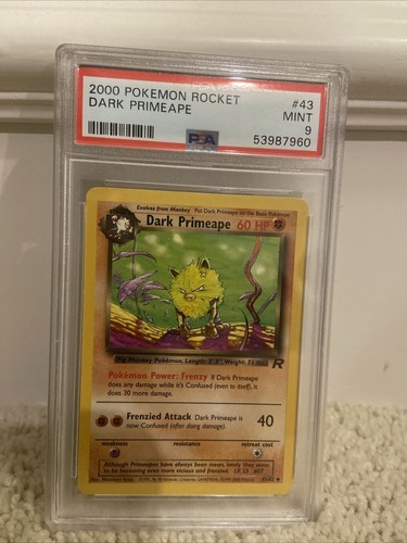 Pokemon Team Rocket Dark Primeape 43 PSA 9 Mint | eBay