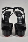 Christian Louboutin So Jenlove Alta 150 Black Platform Sandal Heel Pump ...
