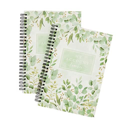 2 Pack Accounting Ledger Books for Bookkeeping Budget Expense Tracking ...