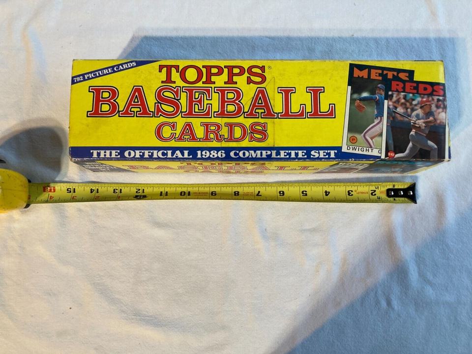 Topps 1986 Official Complete Set Baseball Cards, 792 Box, 57 & 141 ...