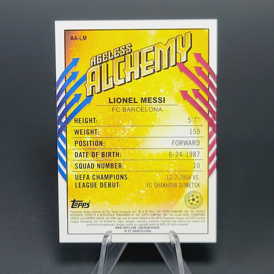 Lionel Messi FC BARCELONA SOCCER FUTBOL SILVER INSERT CARD | eBay