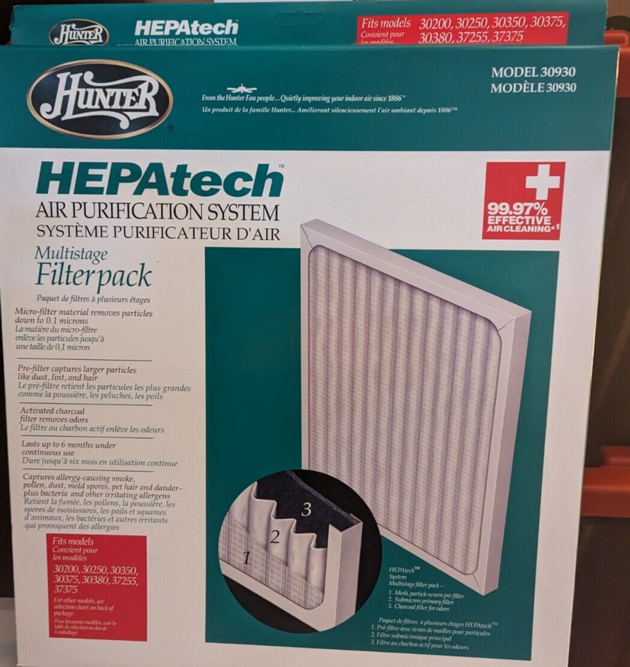 Genuine Hunter HEPAtech 30930 Replacement Filter 99.97% Air ...