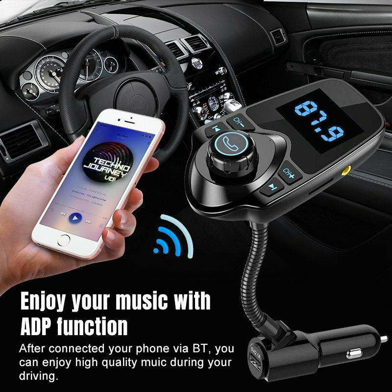 Bluetooth Wireless Car Kit FM Transmitter MP3 Player Radio Adapter USB ...