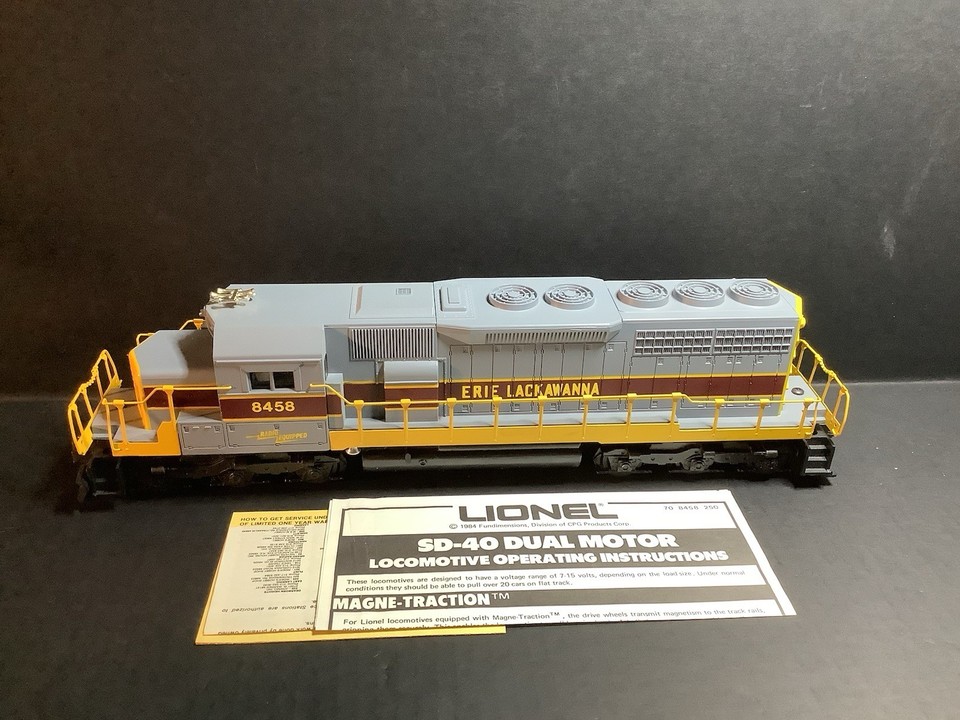 Lionel 6-8458 O Gauge Erie Lackawanna SD-40 Powered Diesel #8458 LN | eBay