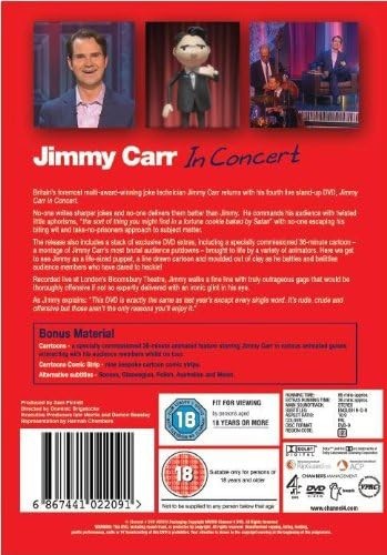 Jimmy Carr In Concert (DVD) (US IMPORT) | eBay Australia