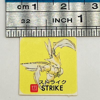 Scyther - Pokemon Vintage Sticker Seal Nintendo Game Freak TCG Japanese ...