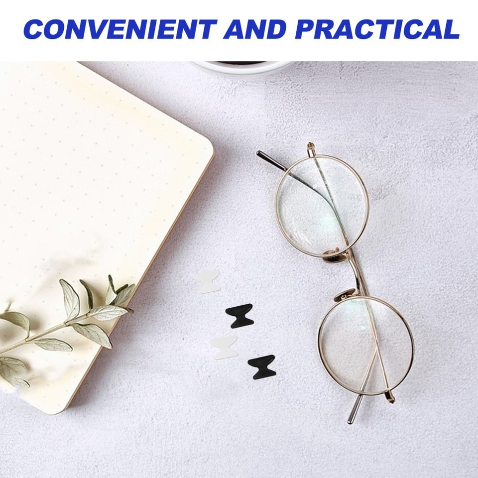 10 Pairs Silicone Eyeglasses Nose Pads Butterfly Anti Nose Bridge ...