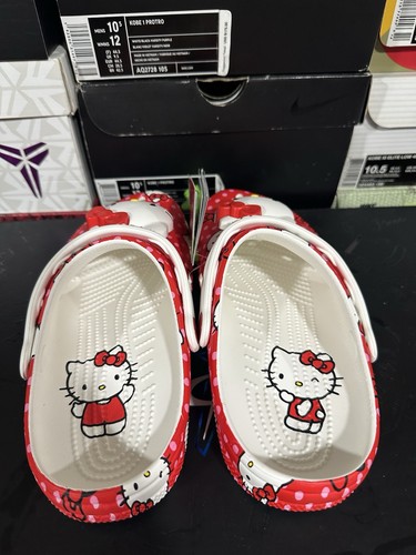 Size 5J - Crocs x Hello Kitty Red Classic Clog Brand New With Tags ...