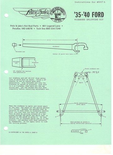 1935-1940 Ford Car Split Wishbone TH350 Trans Mount Kit - 5007A | eBay