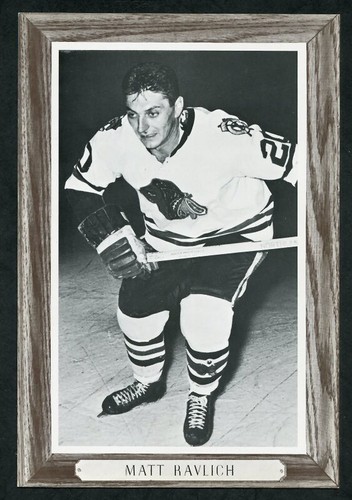 MATT RAVLICH CHICAGO BLACK HAWKS 1964 TO 1967 WOODGRAIN BEEHIVE NEAR ...