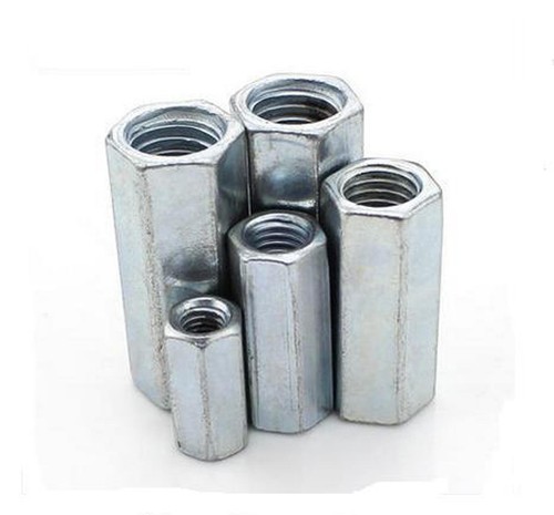 5pcs M12 x 1.75 x 50mm Long Rod Coupling Hex Nut Connector Zinc Plated ...