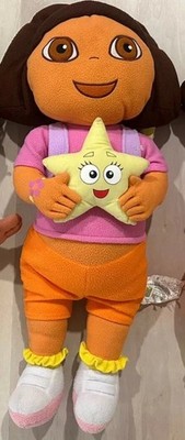 JUMBO Star Dora The Explorer Plush Pillow/ Doll Nickelodeon Nick Jr ...