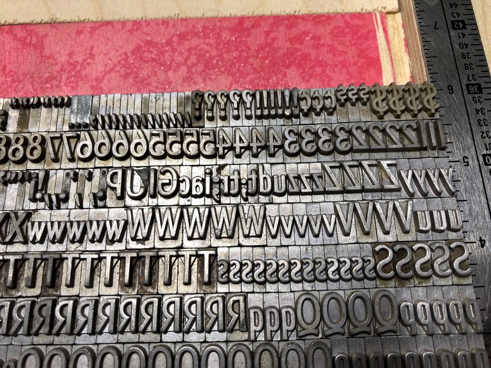 36pt.? - LEAD MONOTYPE FONT - LETTERPRESS - VINTAGE | eBay