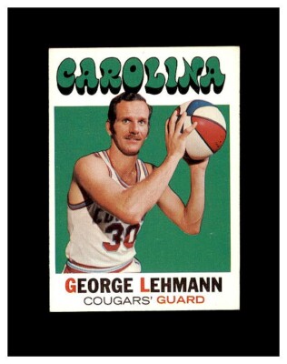 1971-72 TOPPS BASKETBALL CARD CAROLINA COUGARS #192 GEORGE LEHMANN NR ...