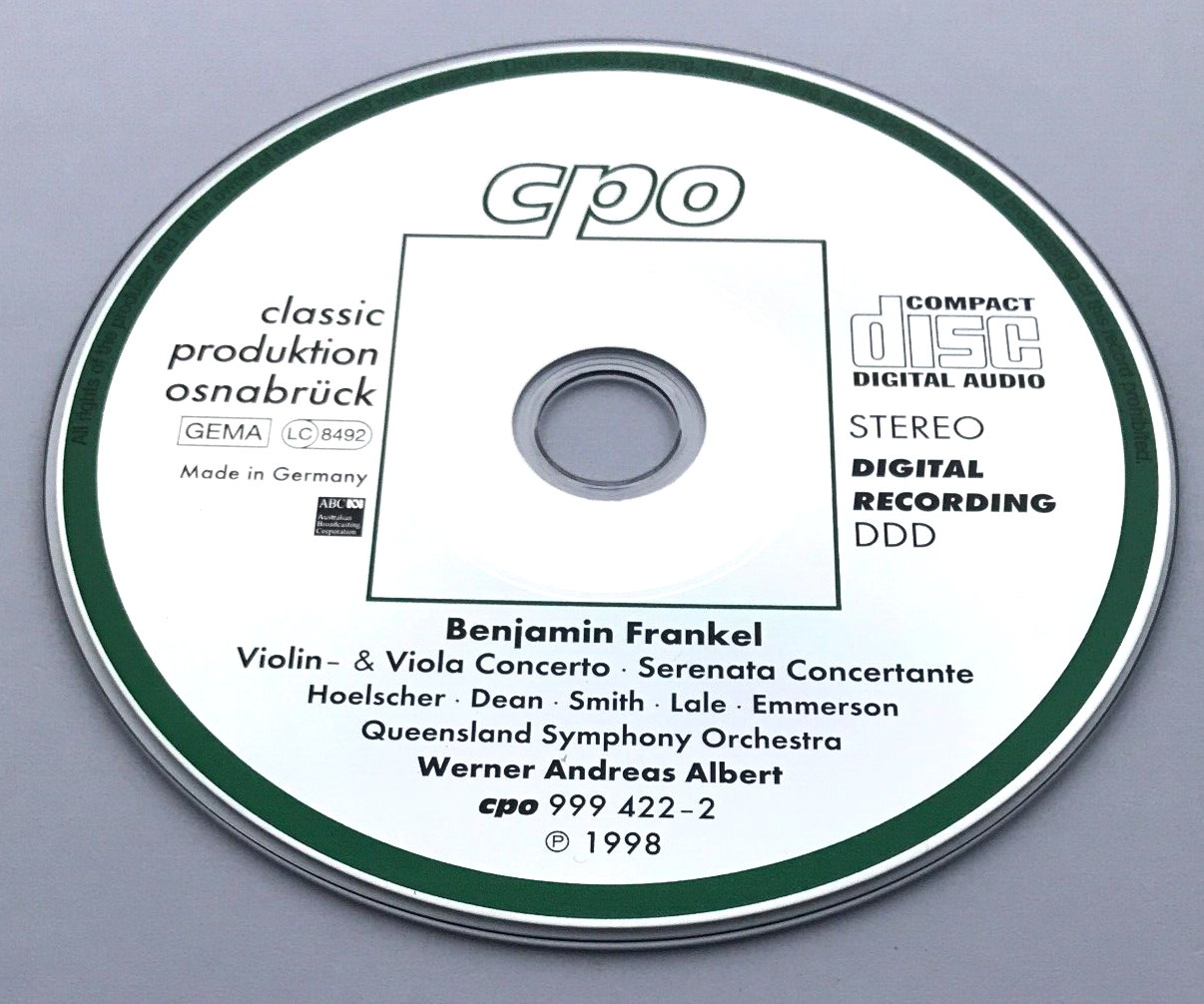 Frankel VIOLIN & VIOLA CONCERTA/SERENATA Albert | exzellent (CB4702) | eBay