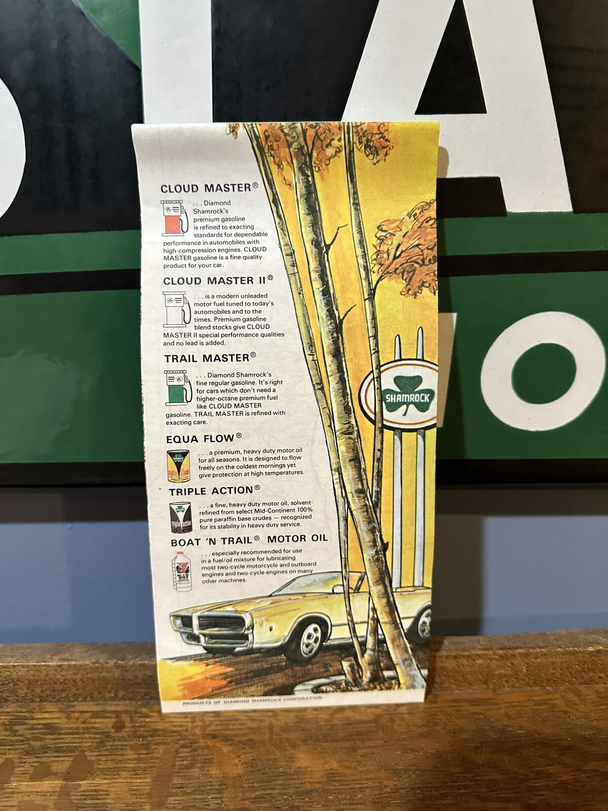 1977 Shamrock Road Map: United States Highway Map Station Directory NOS ...