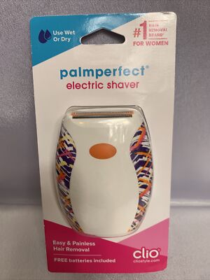 Clio PalmPerfect Electric Shaver Wet/Dry Cordless with Batteries | eBay