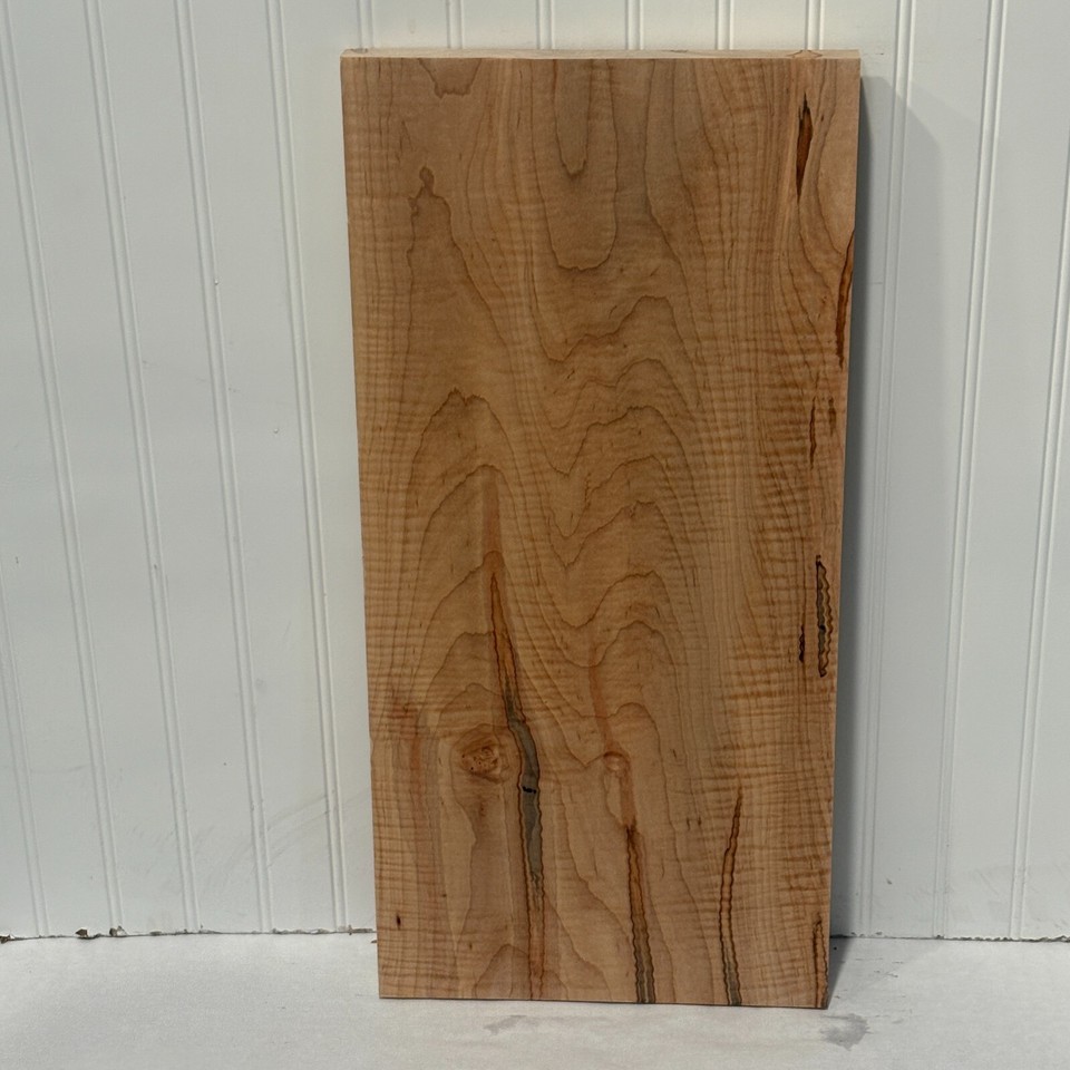 Wide Tiger Maple Wood Board, Maple Lumber, Curly Maple Plank 24"X11.5 ...