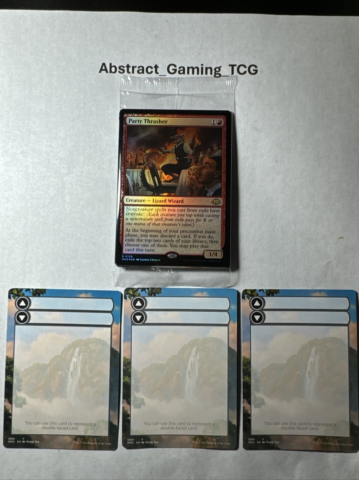 MTG - Party Thrasher - (MH3 #129) *FOIL* *SEALED* - Inc. 3 double face ...