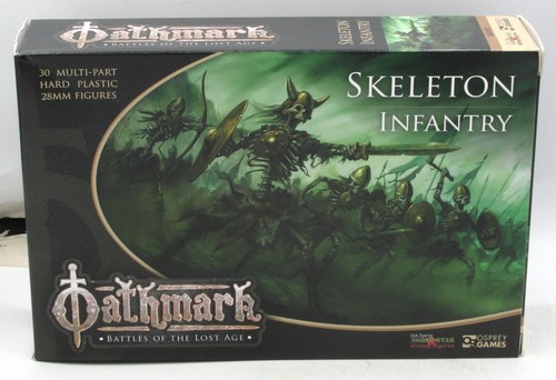 Oathmark OAKP501 Skeleton Infantry (30 Hard Plastic Figures) Undead ...