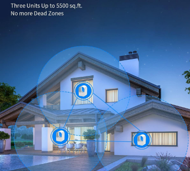 Victure Mesh MW312 WiFi System Up to 5,000 Sq.ft Coverage 3-Pack Mesh ...
