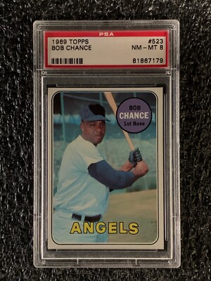 1969 Topps Baseball #523 Bob Chance PSA 8 | eBay