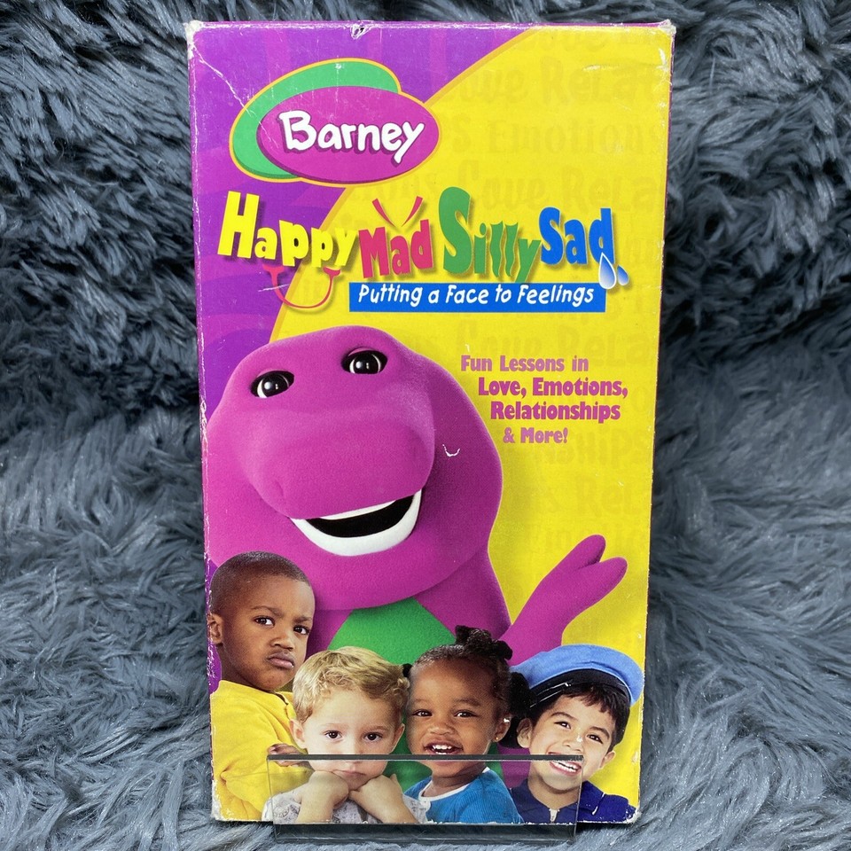 Barney - Happy, Mad, Silly, Sad VHS Tape 2003 Putting A Face to ...