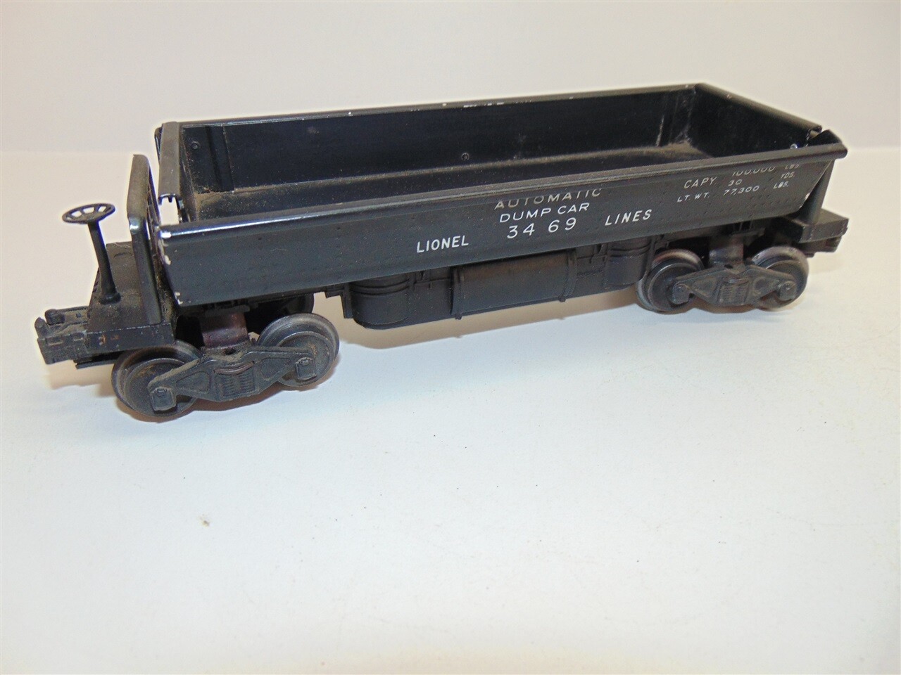 Vintage Lionel Trains Postwar 3469 Black Single Dump Car-w/coal-Metal ...
