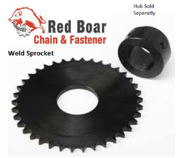 40W18 Weld Sprocket for W Series Weld Hub 18 Tooth #40 Chain | eBay