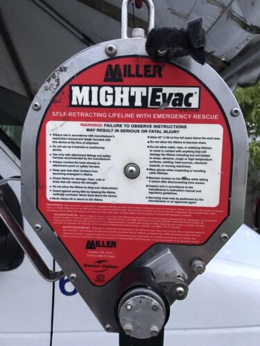 Miller Mr50gb/50ft MightEvac Self-retracting Lifeline Emergency Rescue ...
