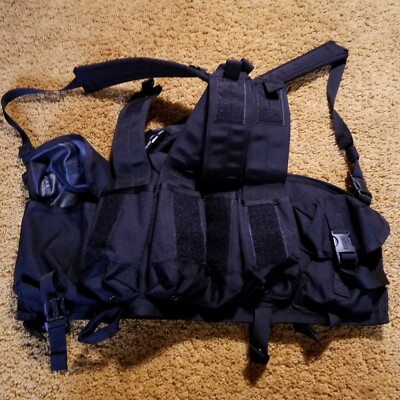 Blackhawk Commando Chest Rig Black Old Gen 6 Pocket Ammo Tactical Bag ...