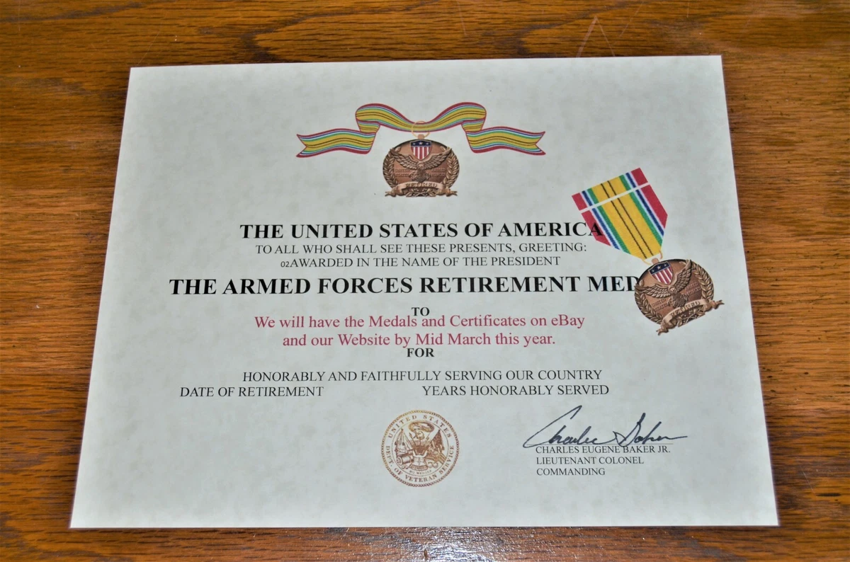 Navy Retirement Certificate Template