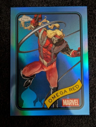2025 Topps Chrome Marvel Omega Red True Blue Refractor /299 | eBay