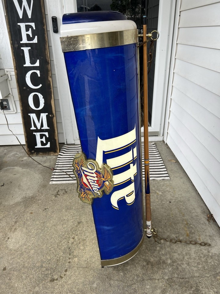 Vintage ‘97 Miller Lite Beer 48” Commercial Billiard Tavern Bar Pool ...