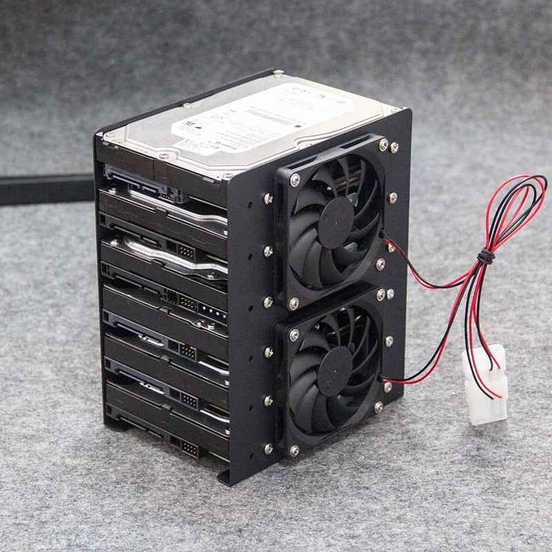 Multi-layer 2/3/4/6 Bay 3.5" HDD Hard Drive Bracket Holder Cage With ...