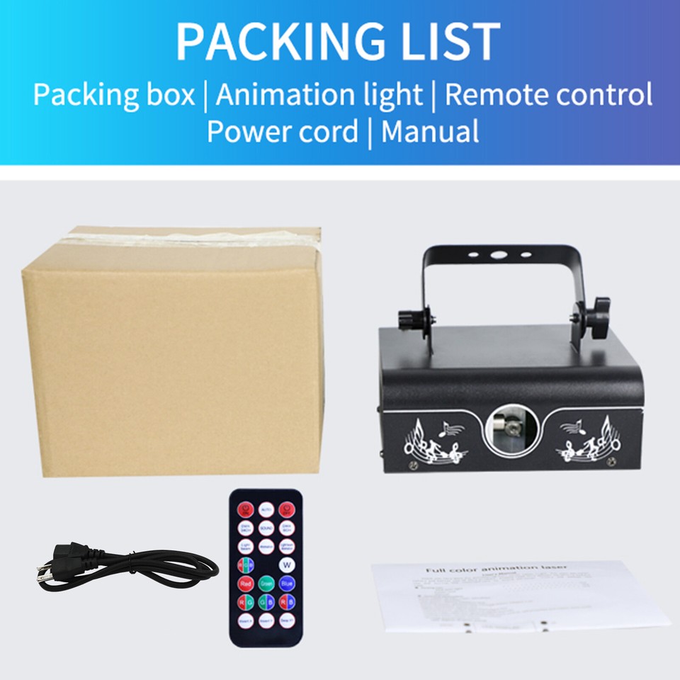 60W RGB DMX Full Color Laser Light 3D Animation Stage Effect Party Lighting | eBay